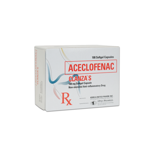 CLANZA S Aceclofenac 100mg Soft Gel Capsule 1's price in the ...